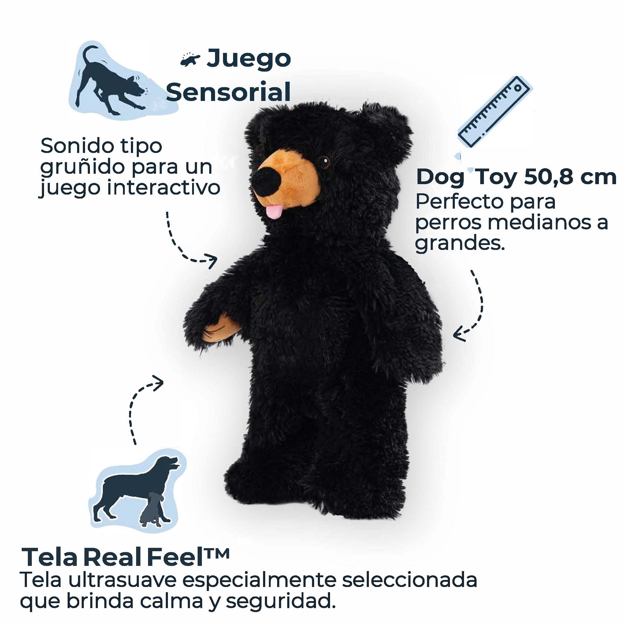 Oso Negro Interactivo Sin Relleno | CANCHILE